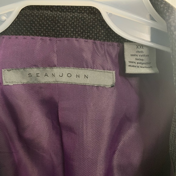 Sean John | Suits & Blazers | Sean Jean Xxl Velvety Gray And Black ...